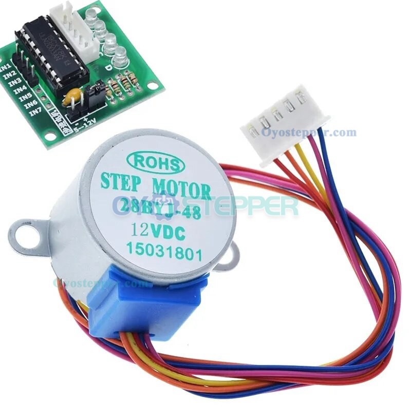 Buy 5V / 12V 4-Phase 28BYJ-48 DC Gear Stepper Motor+ULN2003 Driver ...