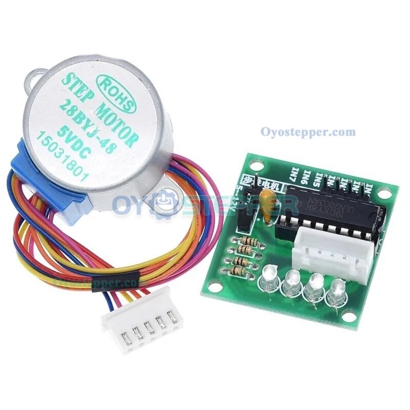Buy 5V / 12V 4-Phase 28BYJ-48 DC Gear Stepper Motor+ULN2003 Driver ...