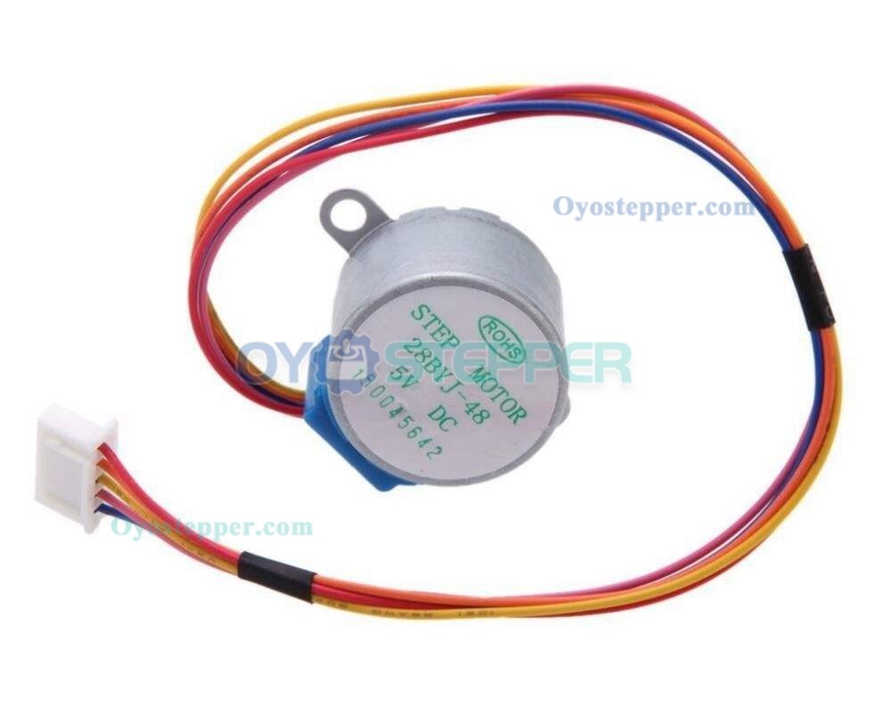Buy 28BYJ-48 5V 4 Phase 5 Wire DC 5V Gear Step Stepper Motor Mini ...