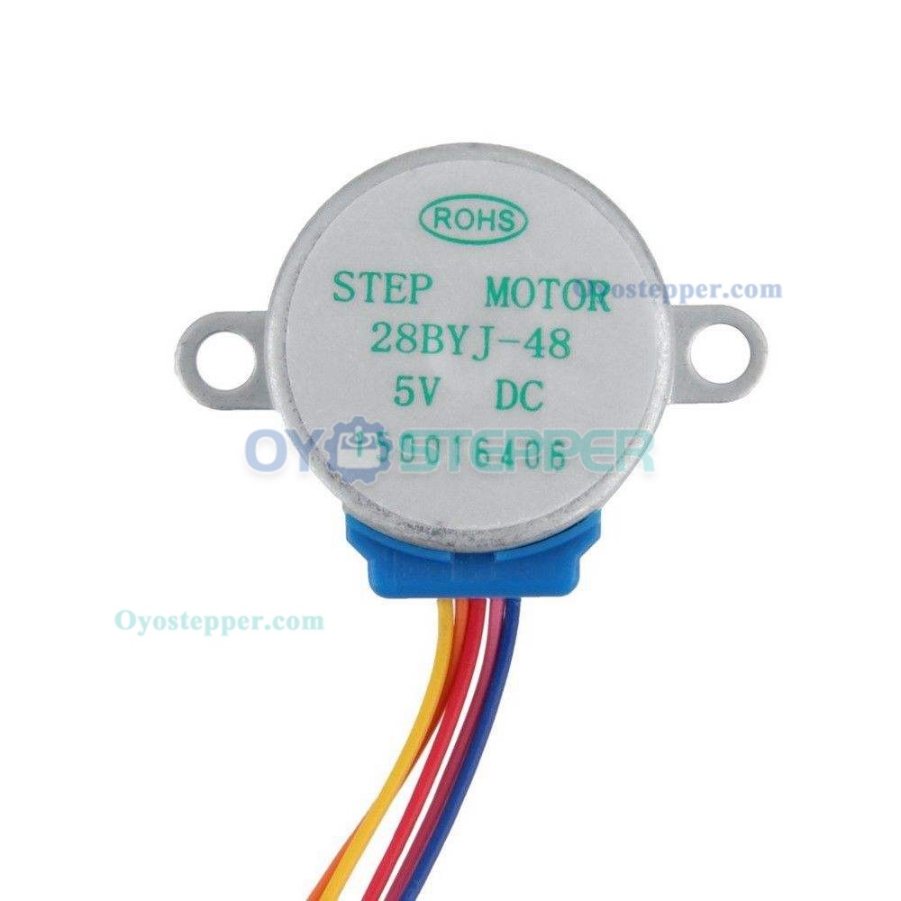 Buy 28BYJ-48 5V 4 Phase 5 Wire DC 5V Gear Step Stepper Motor Mini ...