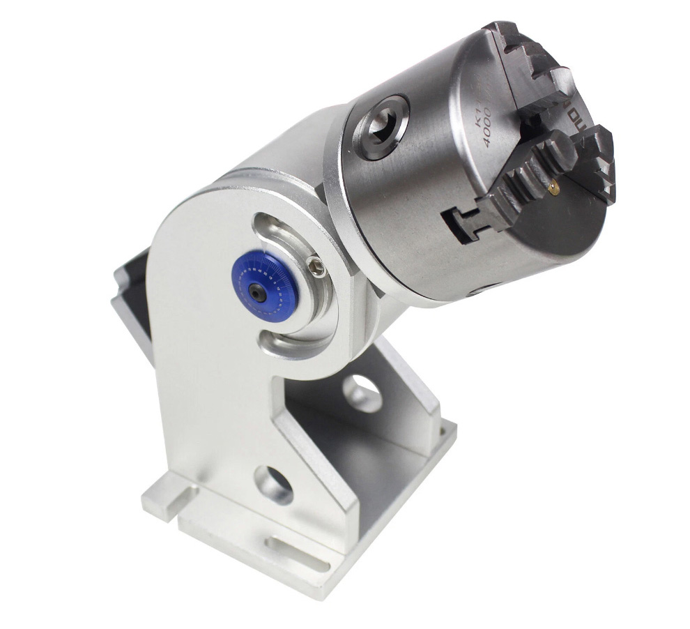 Buy D80 3 Jaw 80mm Rotary Axis with Stepper Motor for Fiber Laser ...