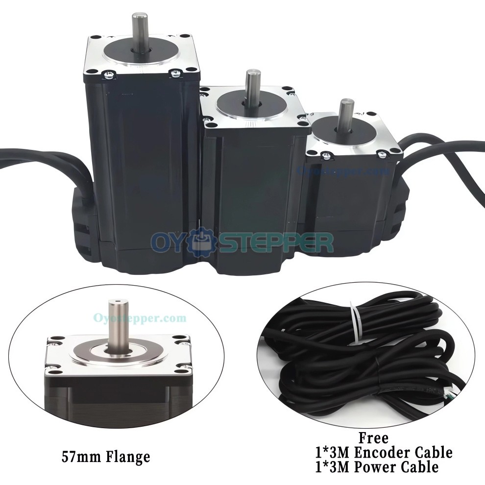 Buy 57HB250-112B + HB8080C + S350-24 5 Axis CNC Kit Nema 23 57mm 3Nm ...