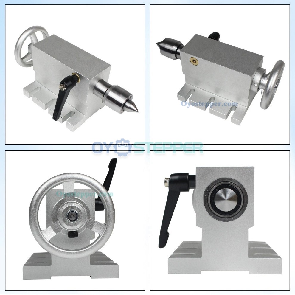 Buy MT2 65mm MT2 Movable Lathe Center Tailstock with 4Pcs Heads For CNC ...