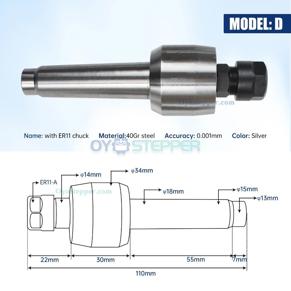 Buy MT2 65mm MT2 Movable Lathe Center Tailstock with 4Pcs Heads For CNC ...