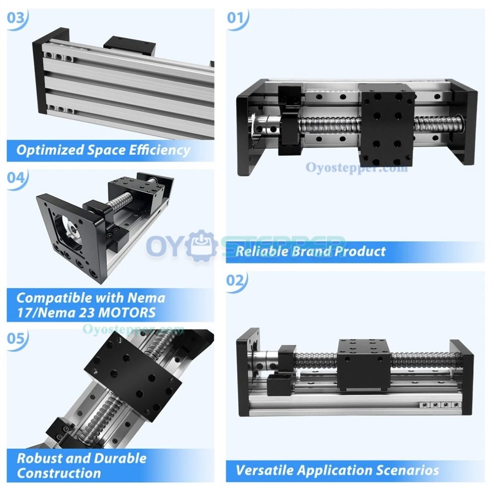 Buy OSP001593 Double Guide CNC Slide Table Ballscrew Linear Motion ...
