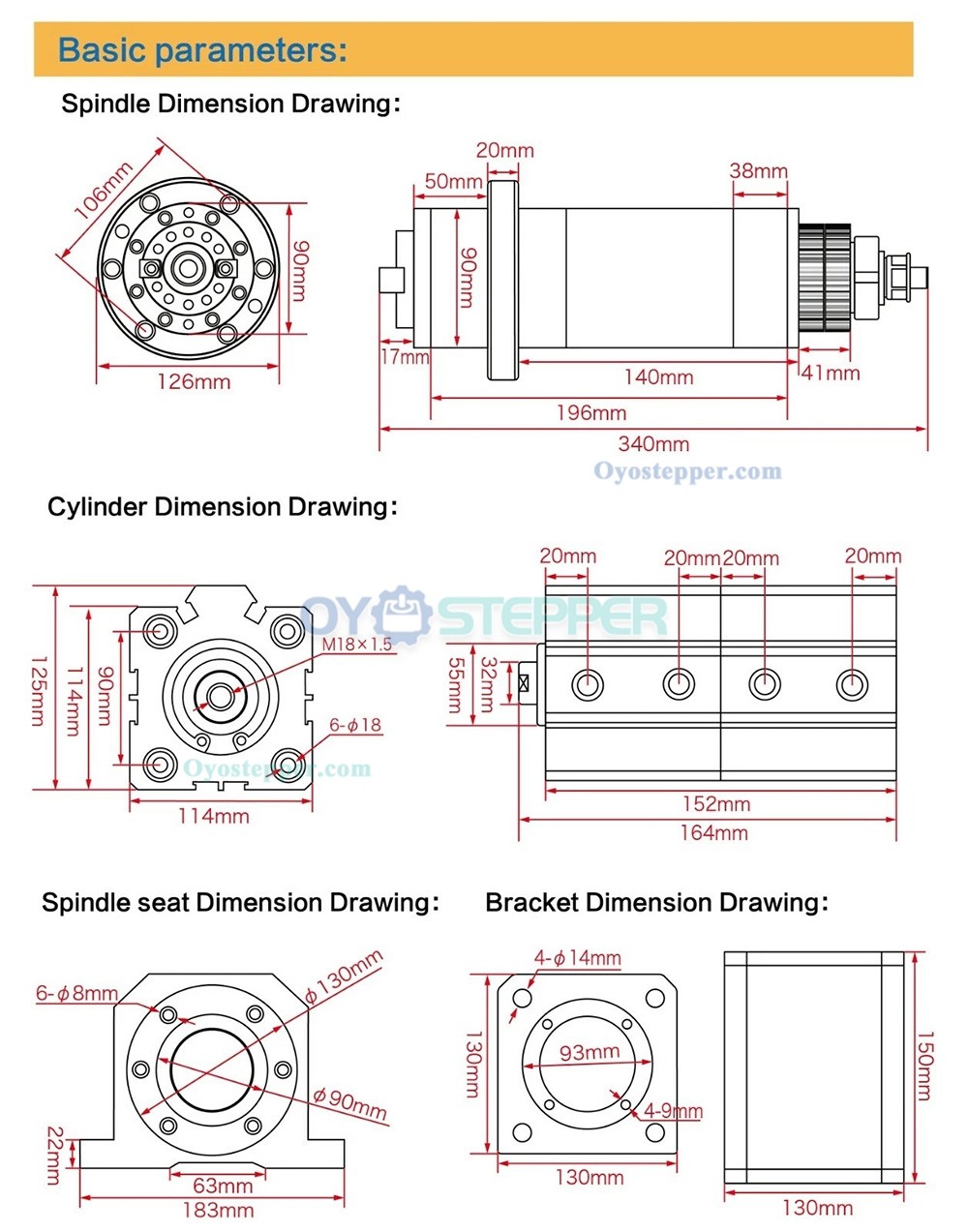Buy BT30-90 ATC BT30 Spindle Motor Automatic Tool Change 6000rpm with ...