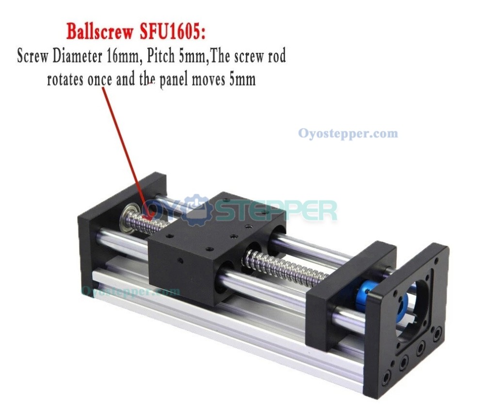 Buy GGP5080 Manual Linear Guide Rail Slide Stage Ballscrew CNC Motion ...