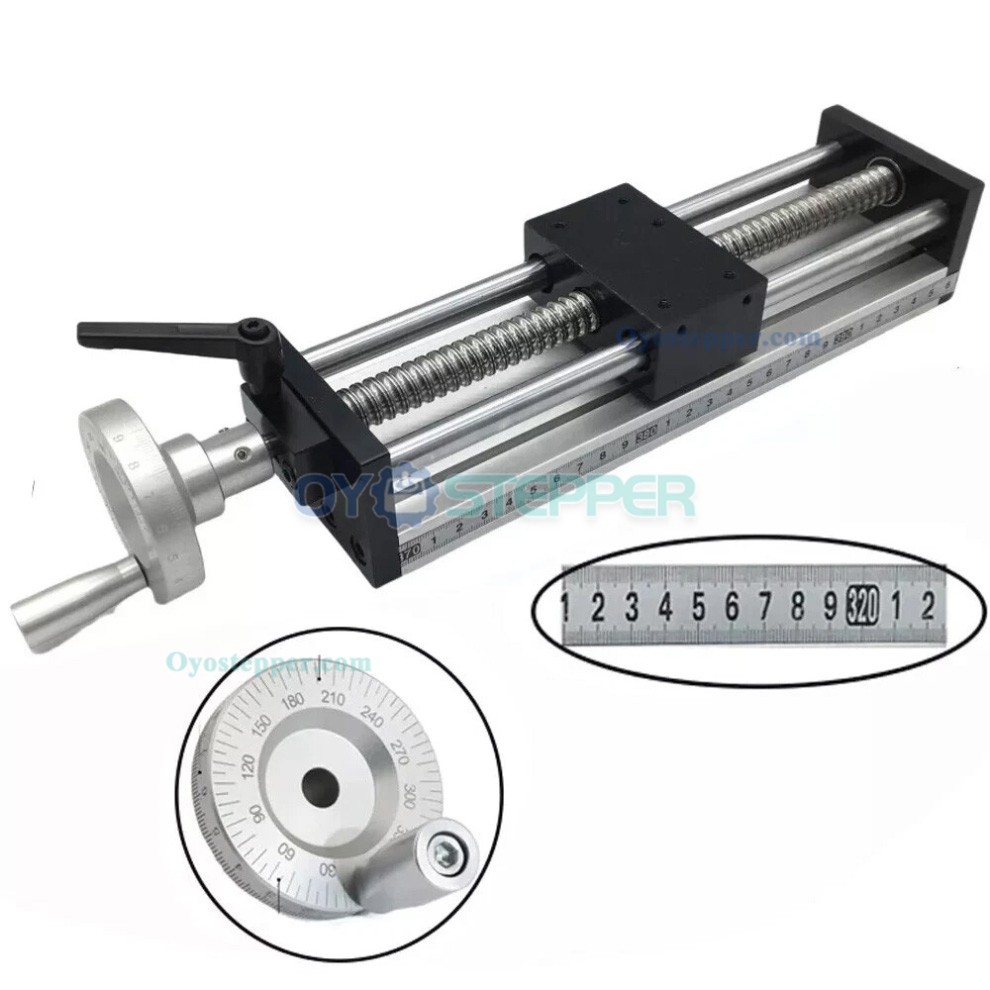 Buy GGP5080 Manual Linear Guide Rail Slide Stage Ballscrew CNC Motion ...