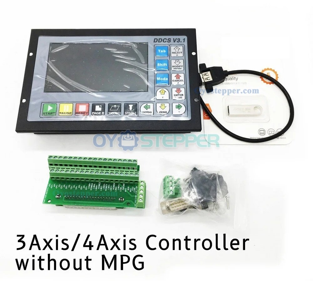 Buy DDCS V3.1 3 Axis / 4 Axis Electronic Numerical CNC Motion ...