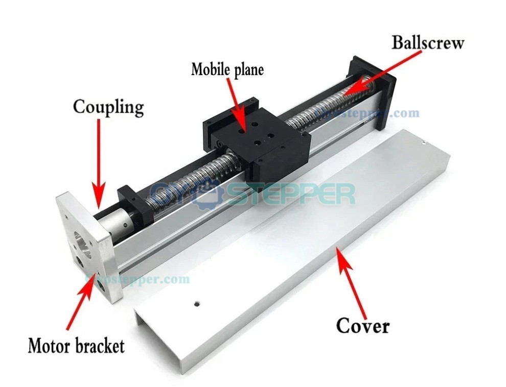 Buy OSP001614 Fully Enclosed Waterproof Ballscrew CNC Slide Table Kit ...