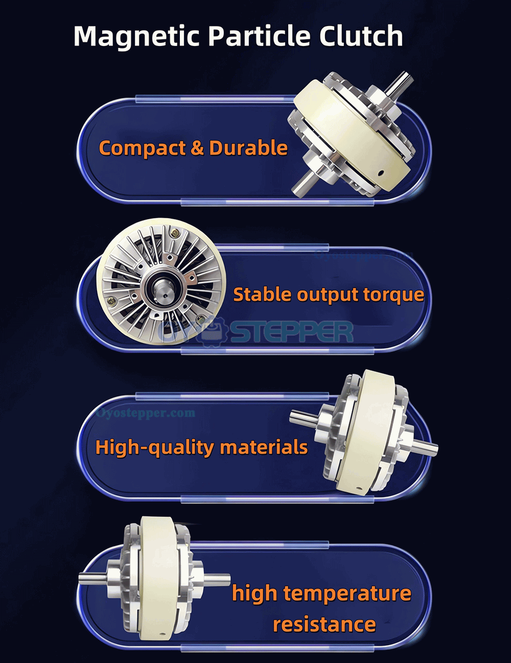 Buy FL-S-C FL-S-C Dual-Shaft Magnetic Particle Clutch 6Nm-50Nm 24VDC ...