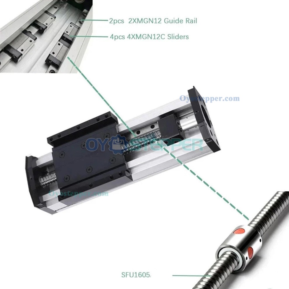 Buy OSP001613 Mini Fully Sealed CNC Ball Screw Slide Table Kit ...