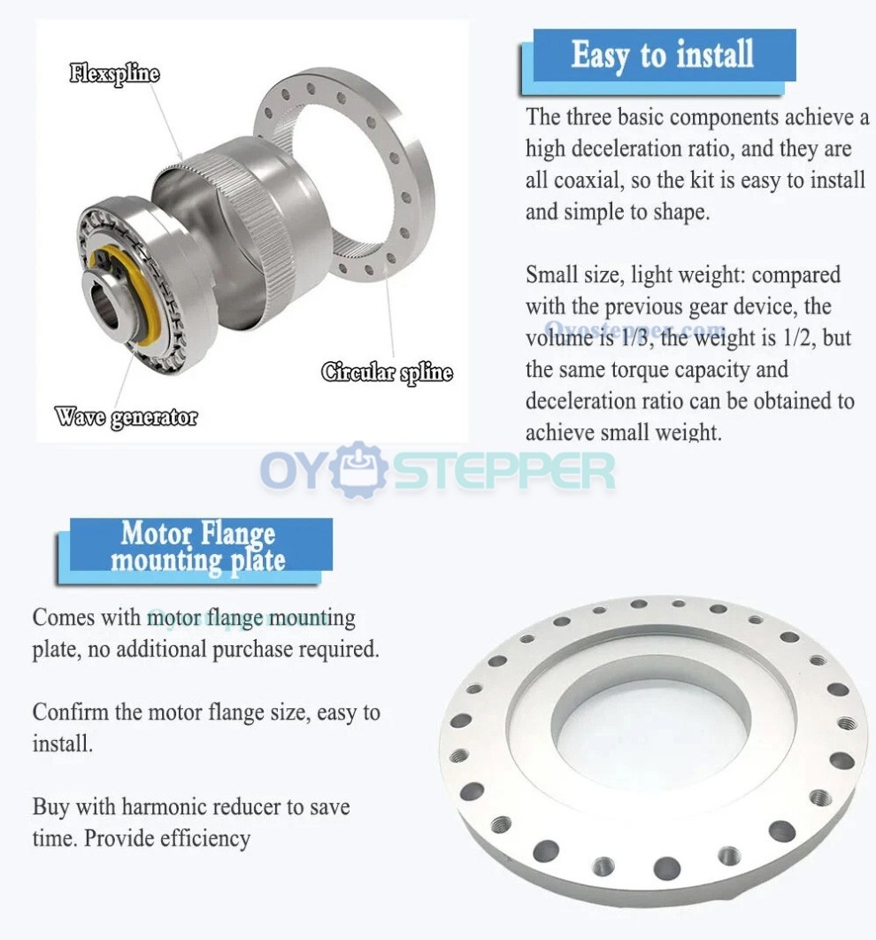 Buy ZXF Series Harmonic Gear Reducer Ratio 31:1-160:1 Harmonic Drive ...