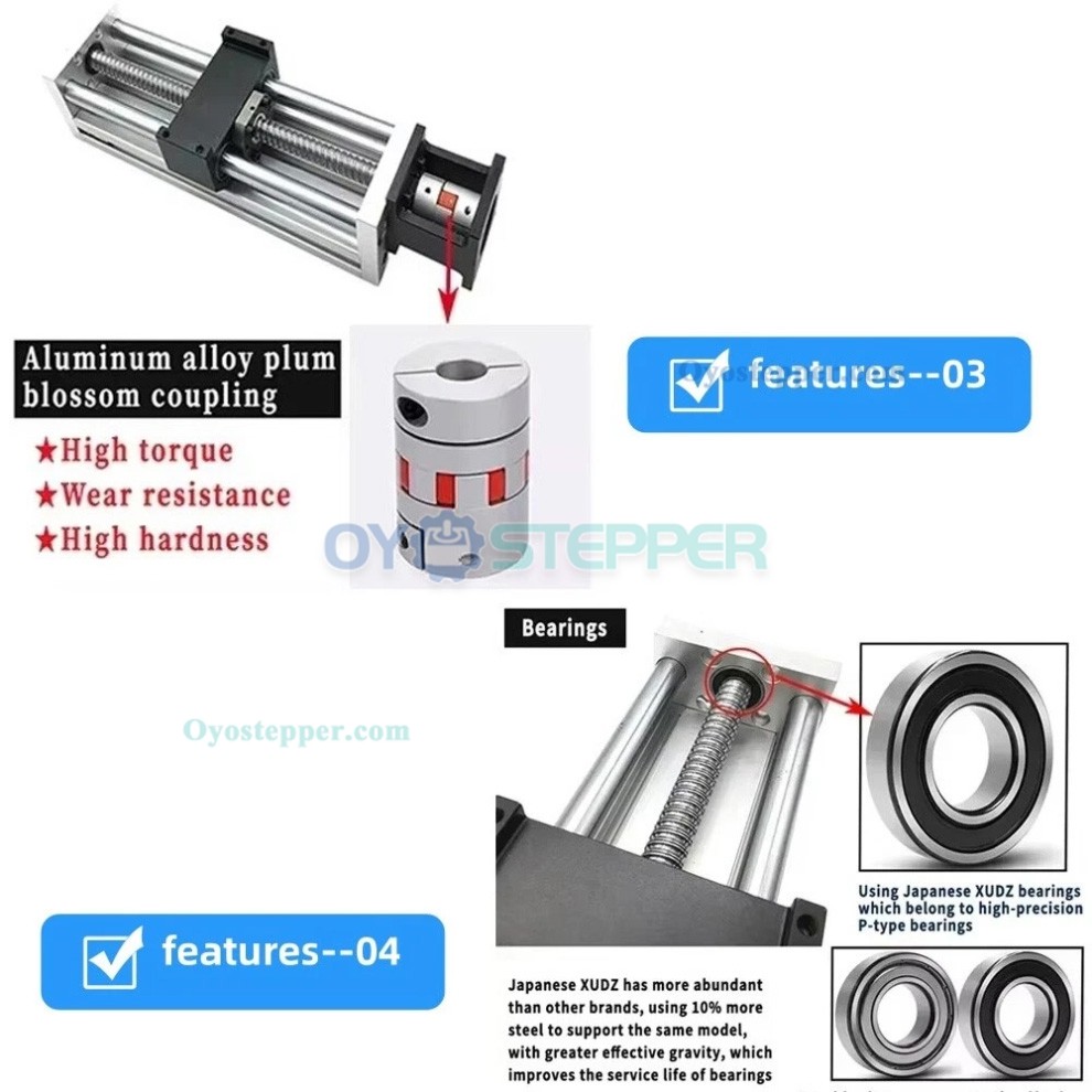 Buy OSP001610 Linear Motion Guide CNC Sliding Table Linear Table Slide ...