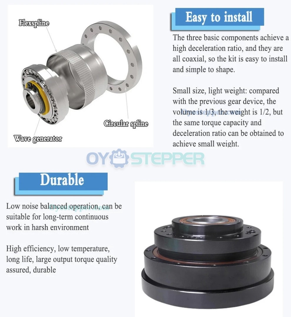 Buy ZXK Series Hollow Type Harmonic Drive Ratio 100:1/160:1 Gearbox ...