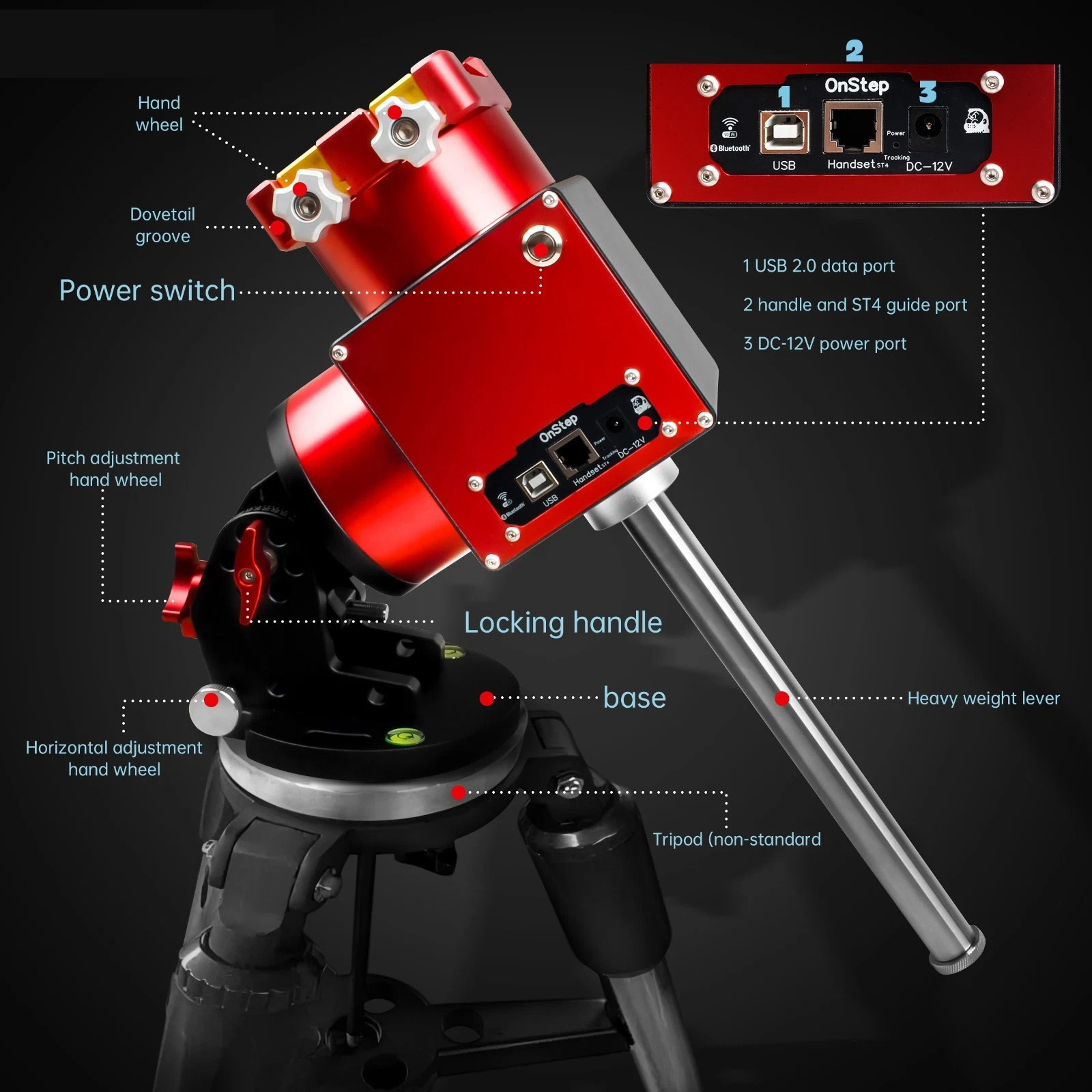 Buy JUWEI-17 Harmonic Drive Equatorial Mount for Astronomical Telescope ...