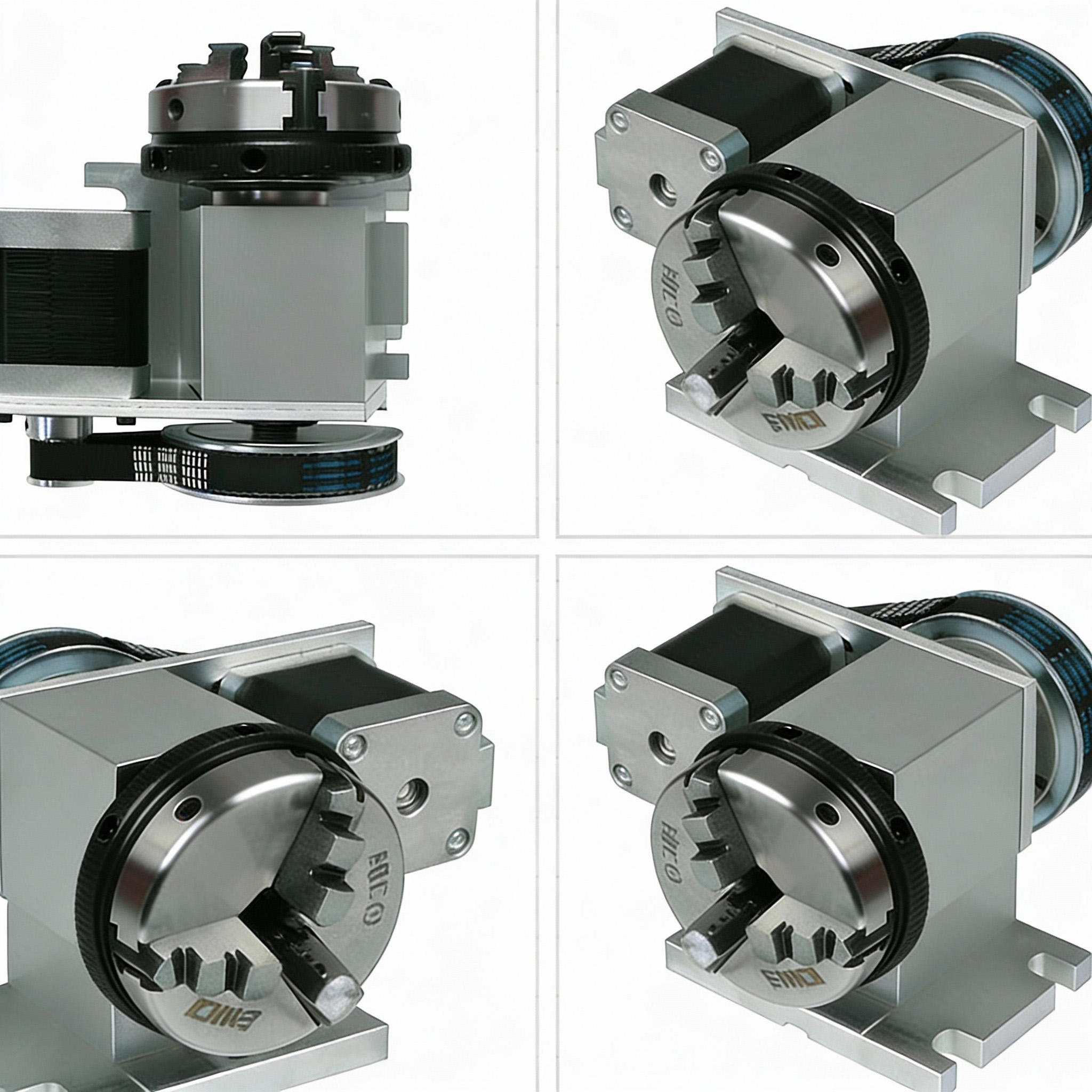 Buy K11-65mm CNC Router 4th Axis Rotary Table with Stepper Motor, 3-Jaw ...