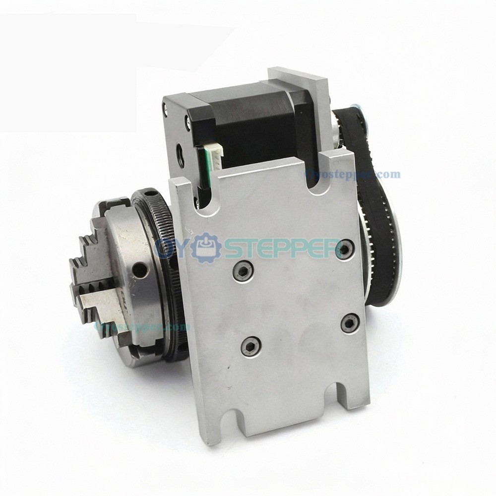 Buy K11-65mm CNC Router 4th Axis Rotary Table with Stepper Motor, 3-Jaw ...