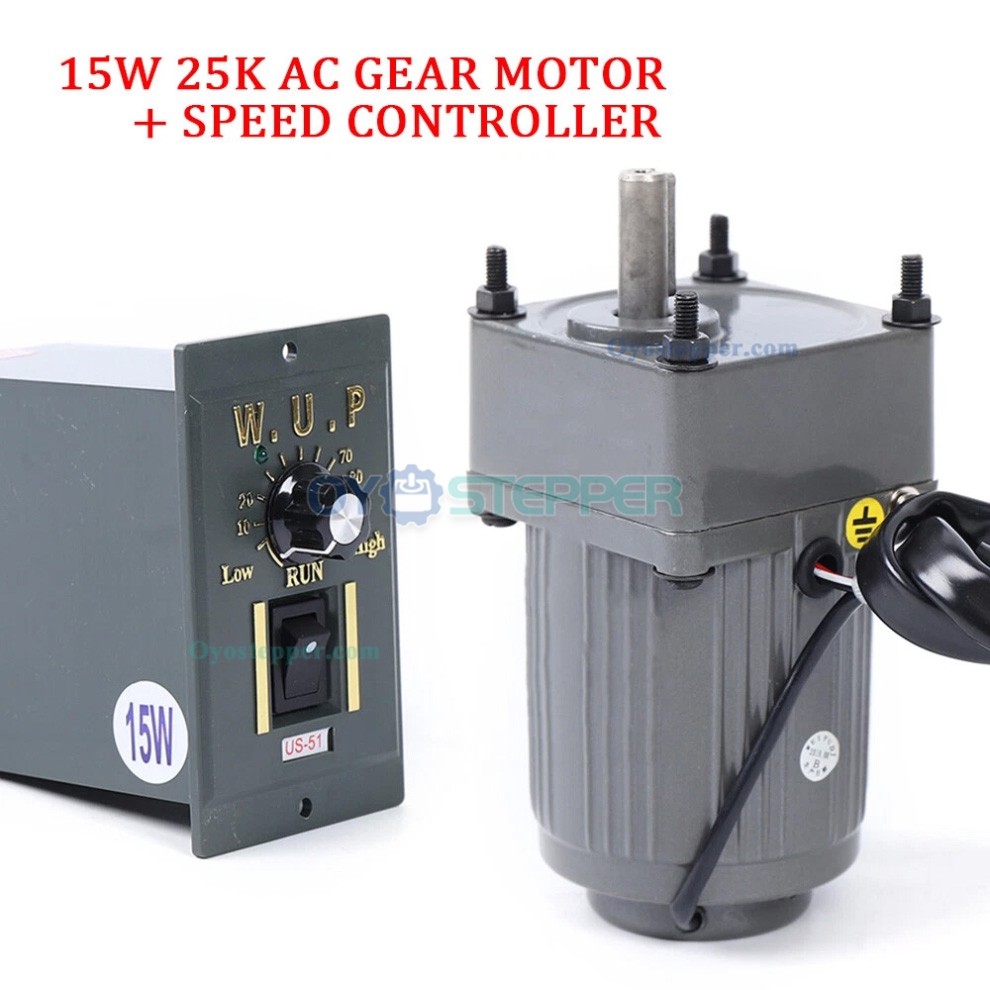 Buy M315-302 15W AC Induction Gear 25:1 Reduction Motor Adjustable ...