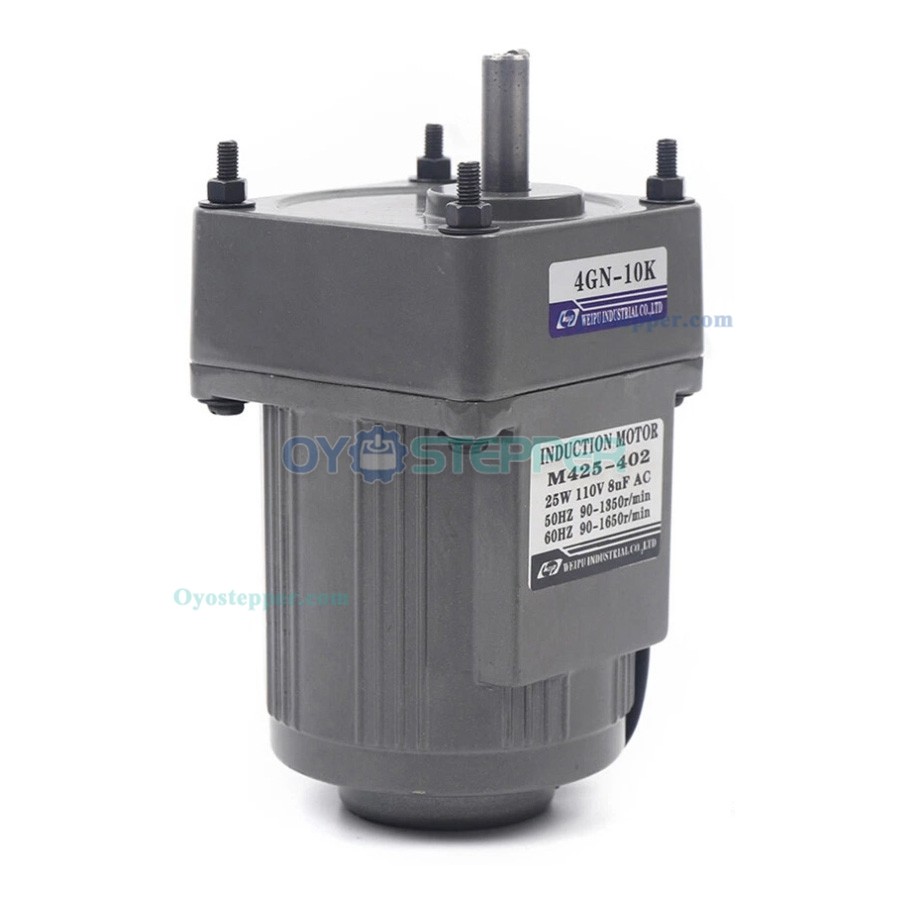 Buy M425-402 WUP 25W AC Gear Induction Motor 10:1 135RPM Reversible ...