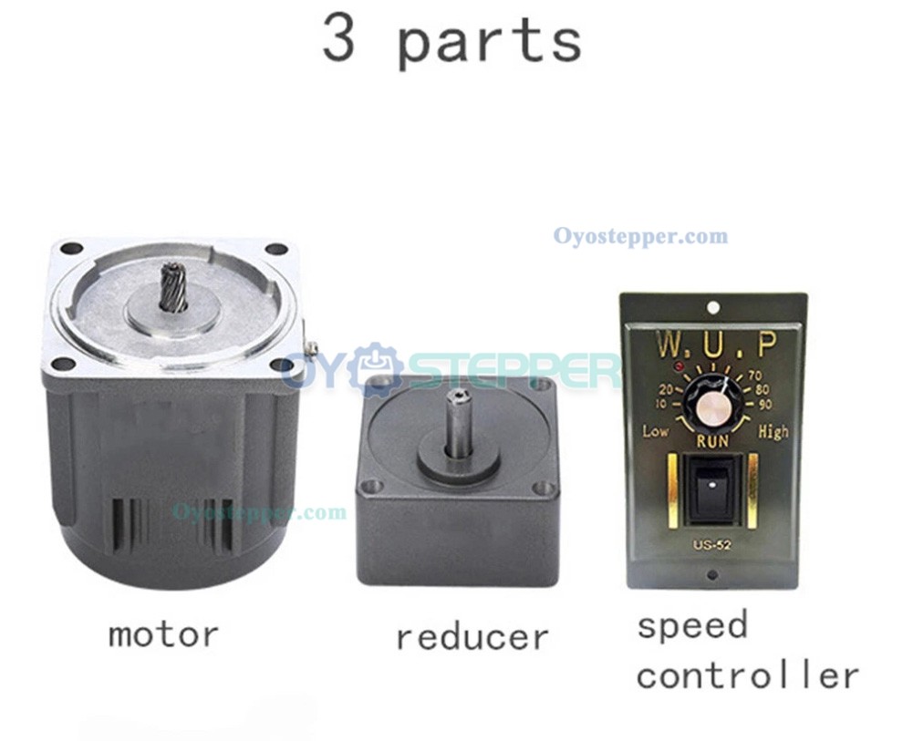 Buy M425-402 WUP 25W AC Gear Induction Motor 10:1 135RPM Reversible ...