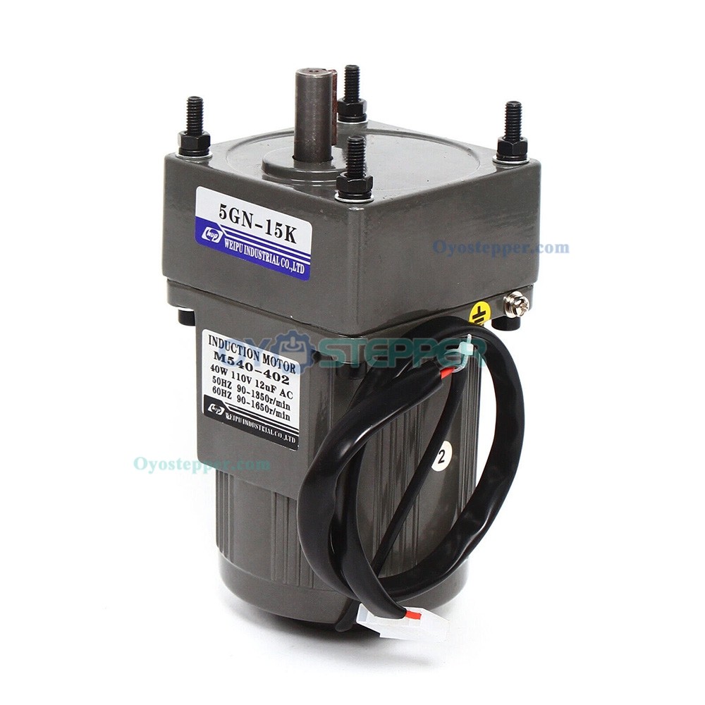 Buy M540-520 WUP 40W AC Induction Motor 15:1 3.8Nm Gear Reduction Motor ...