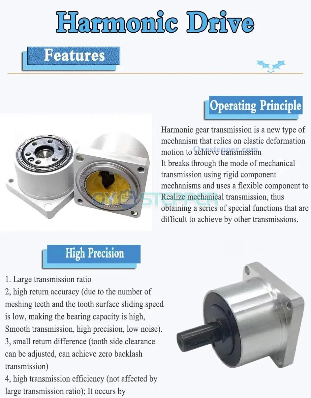 Buy MINIS/MINIF Series Ratio 30:1/50:1/100:1 Harmonic Drive Gearbox ...