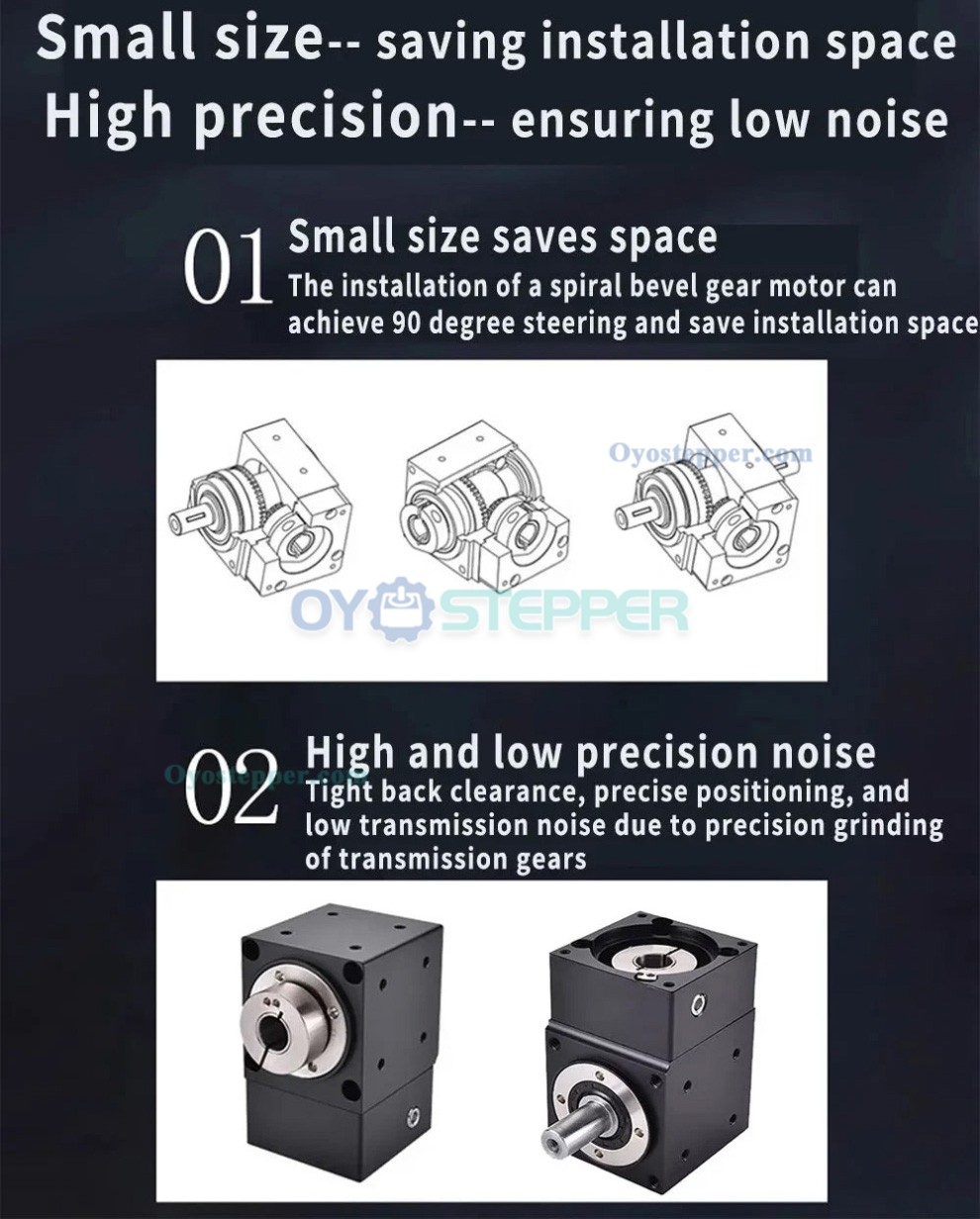 Buy OSP001581 NEMA 17 Right Angle Steering Bevel Gearbox 2:1/3:1/5:1 ...