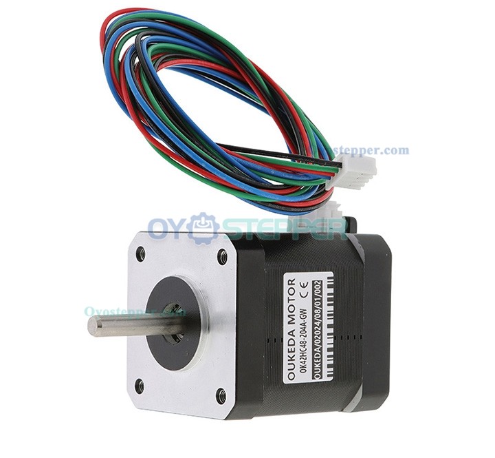 Buy OK42HC48-204A-GW Oukeda Nema 17 High Temp Stepper Motor 1.8deg ...