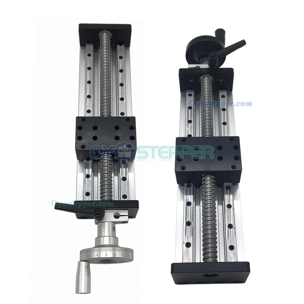 Buy SXG5080 Manual Double Guides Ballscrew Slide Table CNC Linear ...