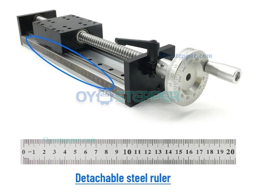 Buy SXG5080 Manual Double Guides Ballscrew Slide Table CNC Linear ...
