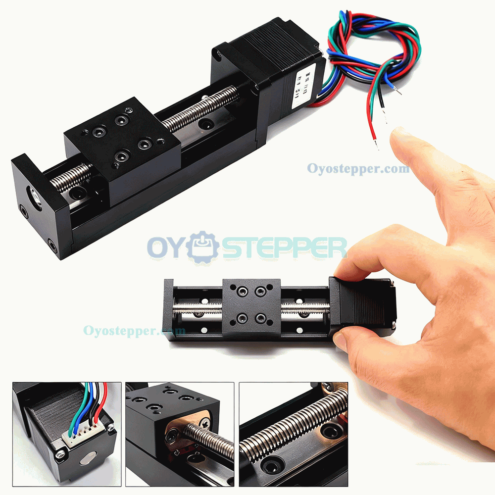 Buy OSP001601 Mini CNC Slide Table Motorized Linear Stage 1mm Pitch 0 ...