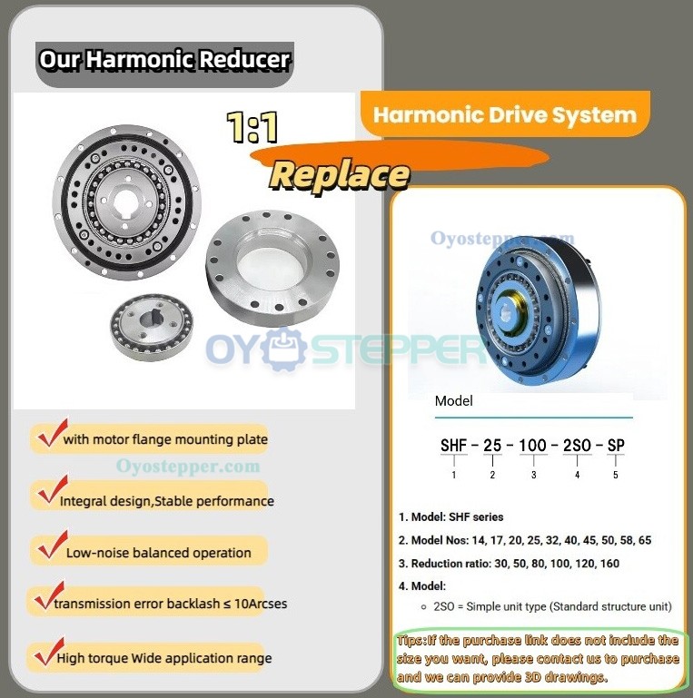 Buy ZXF Series Harmonic Gear Reducer Ratio 31:1-160:1 Harmonic Drive ...