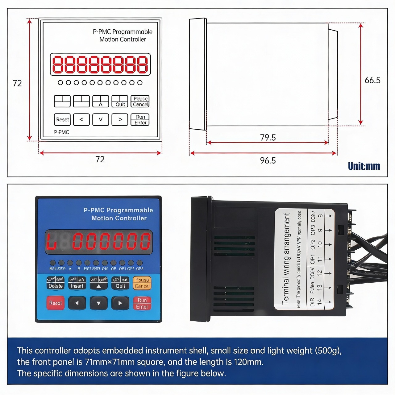 Buy OSP001753 Single Axis CNC Motion Programmable Controller for Servo ...